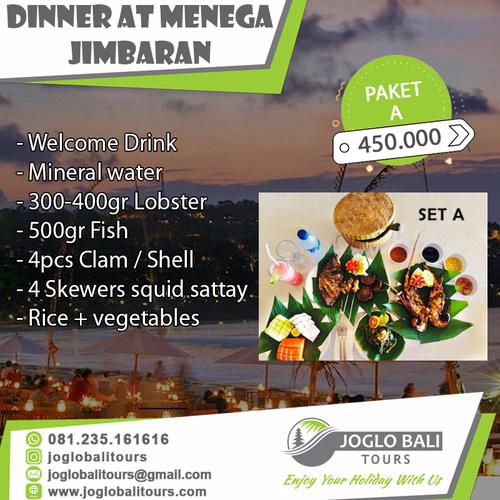 Jual Dinner Resto Menega Jimbaran Bali Set Menu A - Family - Kab ...