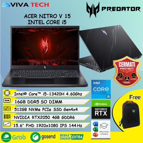 Jual Laptop Acer Nitro Core i5 Nvidia RTX RAM 16GB 512GB SSD 15.6FHD ...
