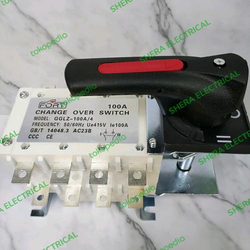 Jual COS MANUAL 4P 100A CHANGE OVER SWITCH ON-OFF-ON FORT PLN GENSET ...
