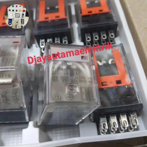 Jual Relay MY4 220VAC / 24VDC / 12VDC / 24VAC Tanpa Lampu OMRON ...