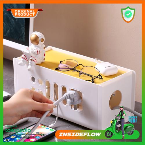 Jual Kotak Tempat Kabel Organizer Wadah Tempat Colokan Stop Kontak ...