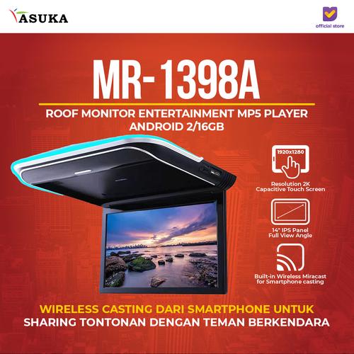 Promo Mirai MR 1398 Roof Monitor Entertainment MP5 Player Android 2/16GB - MR-1398MP5 Cicil 0% ...