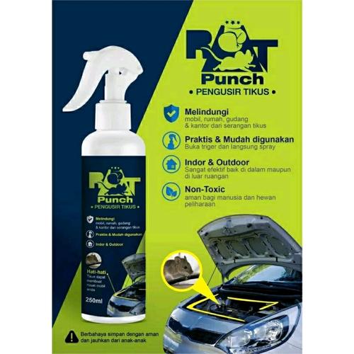 Jual Rat Punch Ratpunch Pengusir Tikus Rat Repellent Spray 250 ML Ready ...