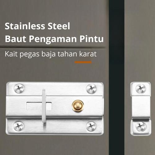 Jual TUTU Satu set slot baut pengaman pintu dan jendela kait pegas ...