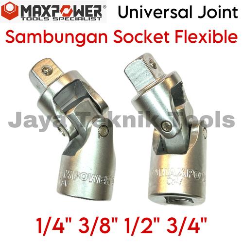 Jual Sambungan Socket Flexible Maxpower Universal Joint Sock Shock Sok ...