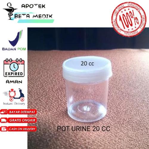 Jual BOTOL POT URINE 20 CC - Pot Plastik Salep 20 cc Tampung Urin Tes ...