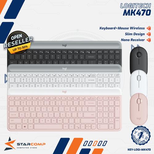 Promo Logitech MK470 Combo Keyboard dan Mouse Wireless Slim - Putih Cicil 0% 3x - Kab. Sleman ...