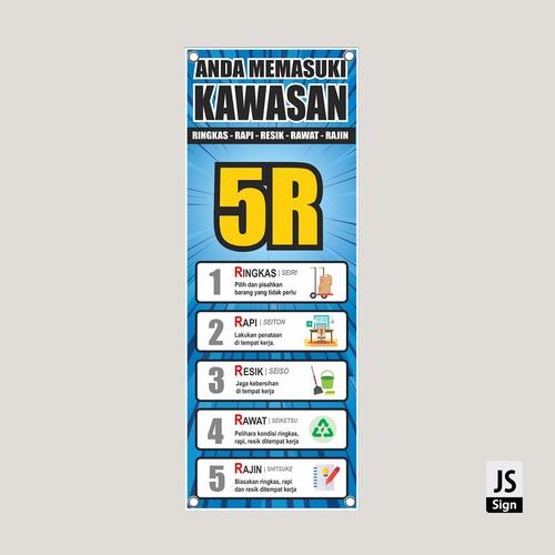 Jual SPANDUK BANNER K3 SAFETY 5R - Kota Malang - JS Sign | Tokopedia
