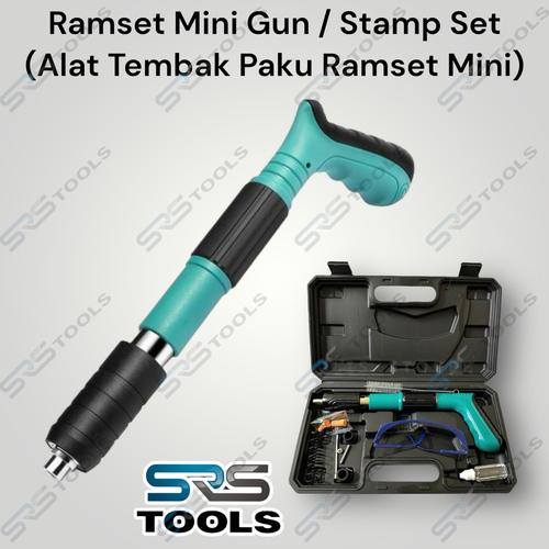 Jual Ramset Stamp Set Mini Nail Gun Alat Mesin Tembak Paku Beton Besi ...