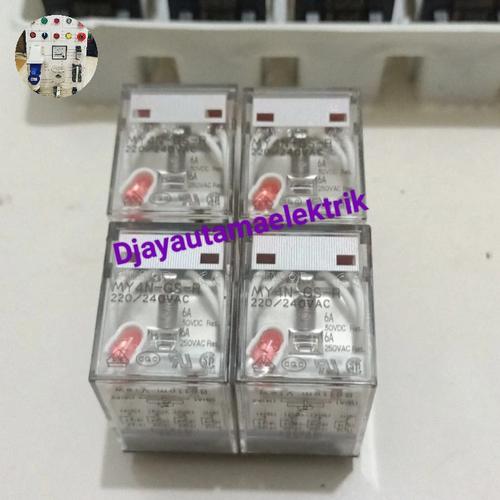 Jual Relay MY4N 220VAC / 24VDC / 12VDC / 24VAC / 110VAC LED OMRON ...
