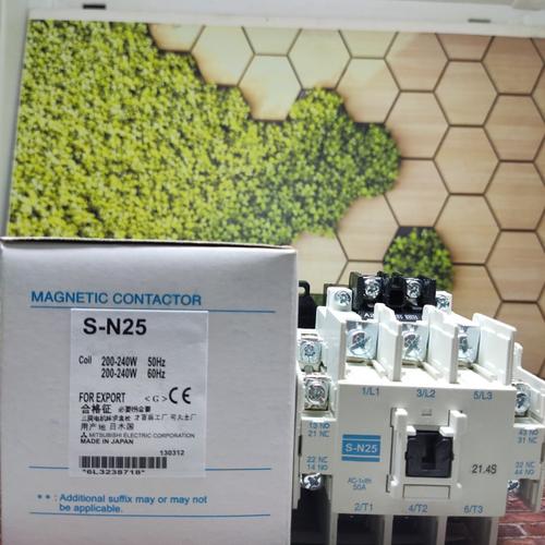 Jual kontaktor mitsubishi s-n25 sn25 sn-25 Contactor MITSUBISHI SN 25 - 220V - Jakarta Barat ...