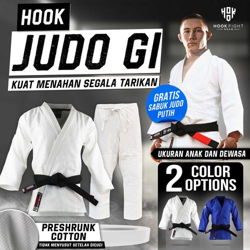 Jual GI JUDO HOOK FIGHT GEAR, JUDO GI HOOK, BAJU JUDO HOOK - Blue Classic, Size 6/190 - Kota ...