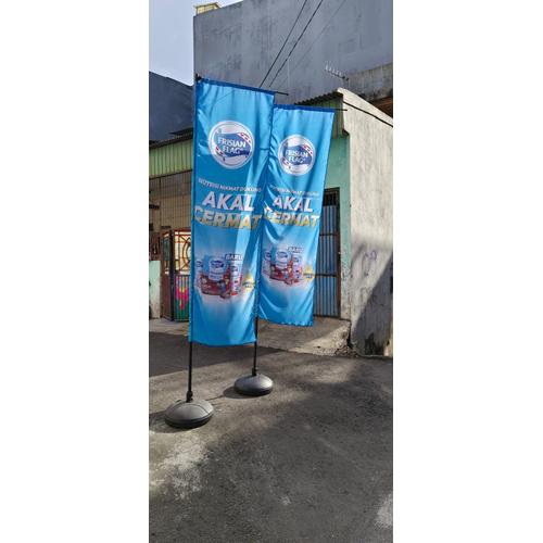 Jual flag banner flying banner edge flag banner umbul umbul tiang hitam ...