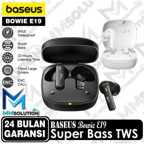 Jual Baseus E19 Super Bass TWS ENC True Wireless Earbuds Earphone ...