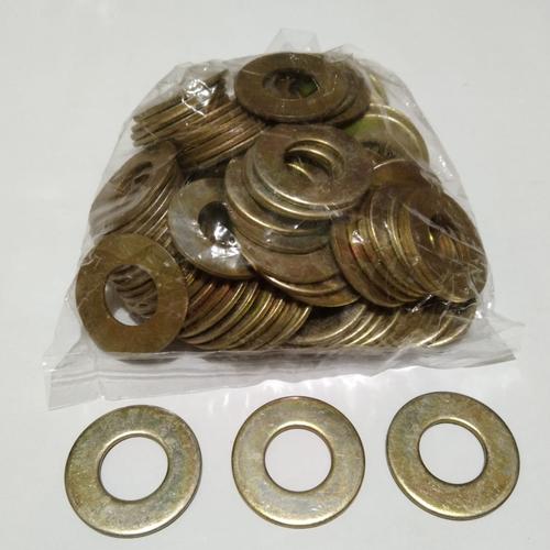 Jual 100 pcs ring plat m12 kuning galvanis 12 Mili untuk baut 17 ...