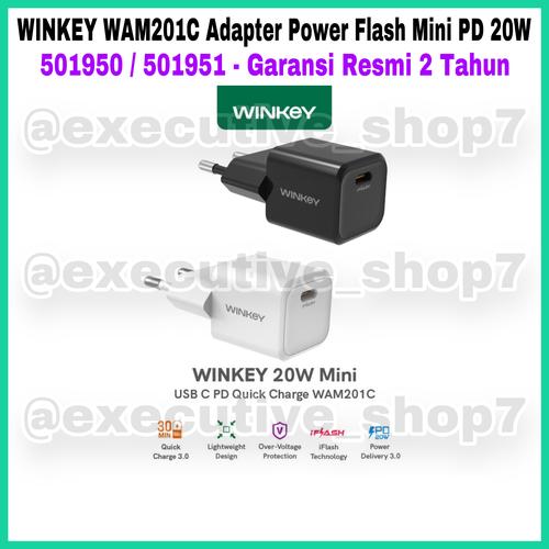 Jual WINKEY WAM201C Adapter Power Flash Mini PD 20W - 501950 / 501951 - Garansi Resmi 2 Tahun ...