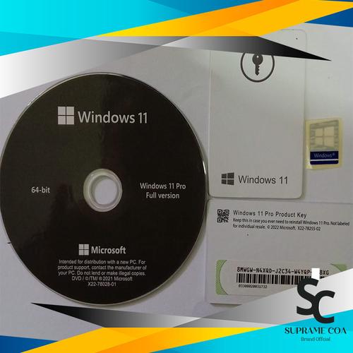 Jual windows 11 professional Retail FPP - +DVD Installer - Kota Depok ...