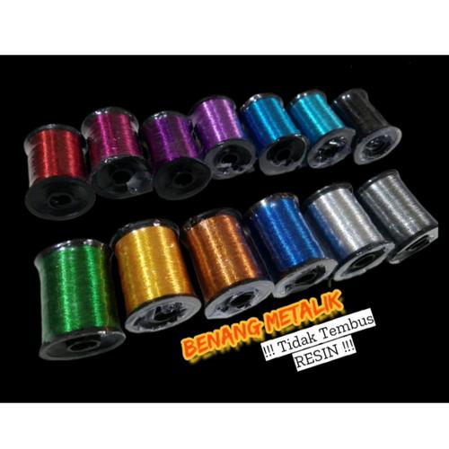 Jual Benang Metalik - Benang Wraping Metalik - Benang joran - Benang ...