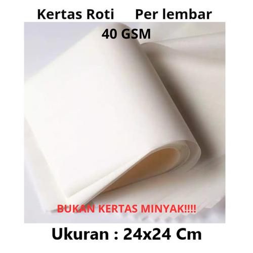 Jual 24x24 Cm Kertas Roti Putih Wrapping Paper Alas Baking Tatakan ...