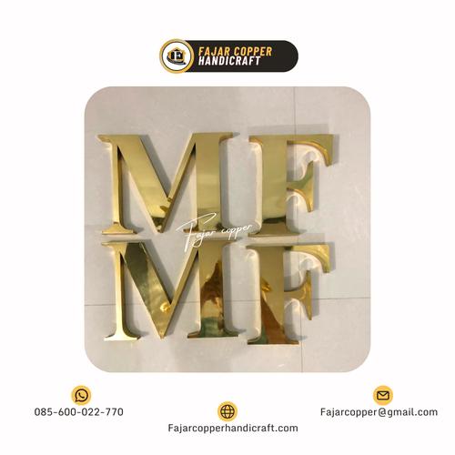 Jual Huruf Timbul Kuningan ( Letter Kuningan ) Untuk logo - Kab ...