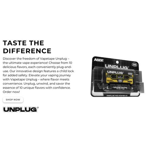 Jual Vapetape UNPLUG STARTER KIT ONE SET WITH BATERY AND CARTRIDGE ...