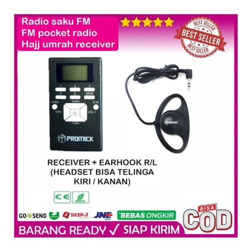 Jual RECEIVER TOUR GUIDE SYSTEM WITH CLIP-ON EARPIECE - FM DIGITAL ...