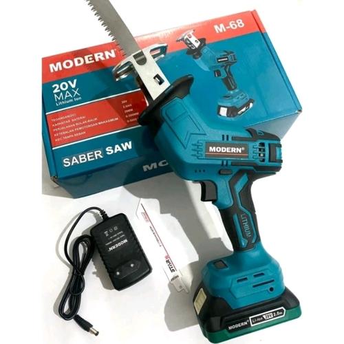 Jual mesin gergaji Cas saber saw cordless sabre baterai 20V M68 miter ...