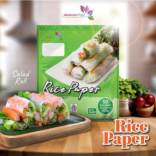 Jual RICE PAPER HALAL JAVA SUPER FOOD BULAT DAN KOTAK ISI 10/20 LEMBAR ...