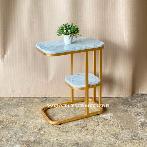 Jual Side Table Meja Sudut Besi dan Marmer Asli Meja Sofa - Kab. Jepara ...