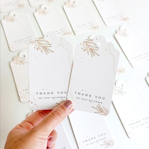 Jual hang tag ucapan terima kasih tag tema thank you ukuran 6 x 10.5 cm ...