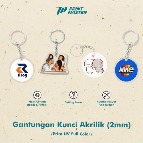 Jual Custom Gantungan Kunci Akrilik | Keychain Acrylic | Cetak UV 2mm ...