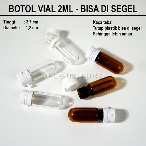 Jual Vial 2ml Botol Kosong Kaca Tester Sample Cairan - TUTUP BISA DI ...