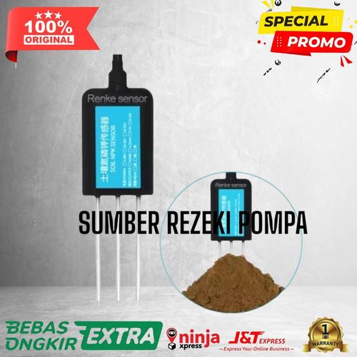 Jual RS485 Soil NPK Sensor nitrogen phosphorus Potassium tester 3 in 1 ...