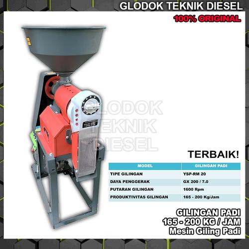 Jual Mesin Giling Penggilingan Padi RM 20 Kapasitas 165 - 200 KG / Jam Gilingan Padi / Mesin ...