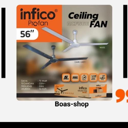 Jual Infico ceiling fan besi 56 inch/kipas angin plafon baling besi ...