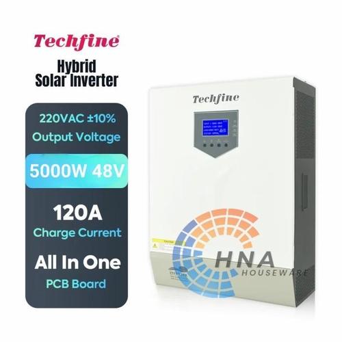 Jual TECHFINE INVERTER HYBRID LOW FREQUENCY 6.3KVA 5000 WATT 48V MPPT ...