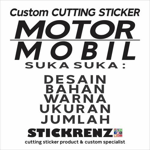 Jual Custom CUTTING STICKER - CUTTING STICKER Desain Suka - Suka - Kab ...