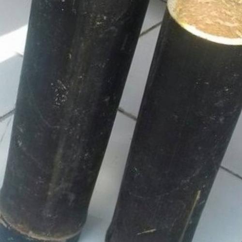 Jual bambu hitam/bambu wulung dengan mata ruas 150 cm diameter 3-4,5 cm ...