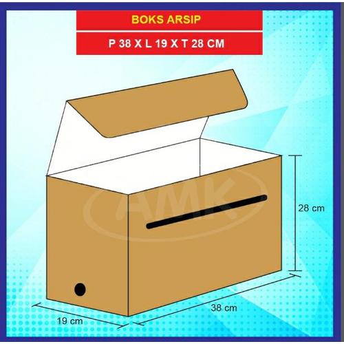 Jual Kardus Arsip / Box File / Boks Arsip ( Ukuran 38 x 1 9 x 28 ) cm ...