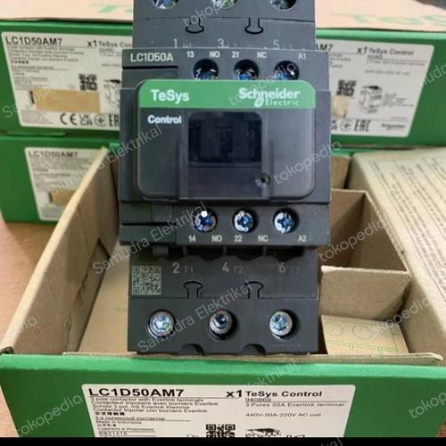 Jual kontaktor contactor schneider LC1D50M7 LC1D50 3P 220V - Jakarta ...