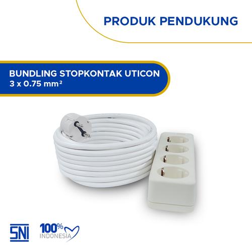 Jual Wilson Cables - Stop Kontak Uticon 5 Meter (NYMHY 3x0.75 ...