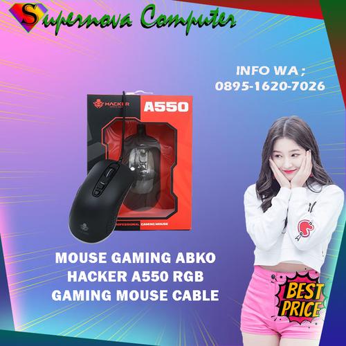 Jual Mouse Gaming Abko Hacker A550 RGB Gaming Mouse Cable - Jakarta Pusat - SUPERNOVA COMPUTER ...