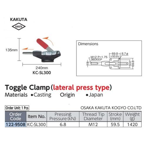 Jual Toggle Clamp Straight Line Action type KAKUTA KC-SL300 - Kab ...