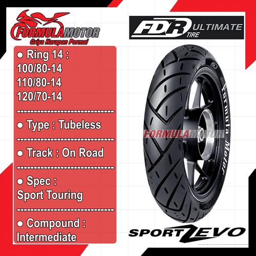 Jual (Kargo) FDR Ultimate Sport Zevo Ring 14 Tubeless All Size Sport Touring - Ban Motor Matic ...