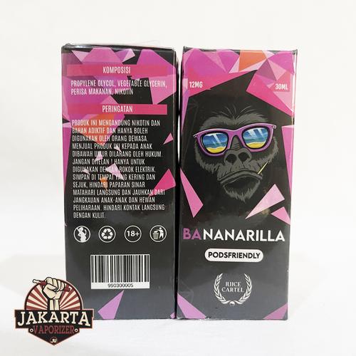 Jual PODS FRIENDLY BANANARILLA 30ML 12MG BY HREO57 X INDONESIA JUICE ...