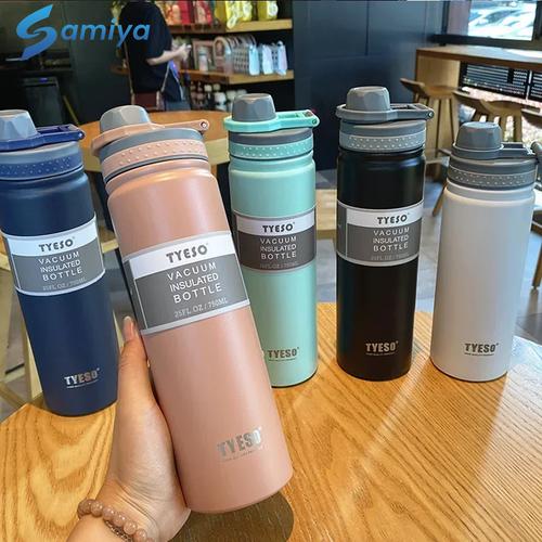 Jual tyeso portable tumbler GYM / botol minum outdoor thermos stainless steel double wall 100% ...