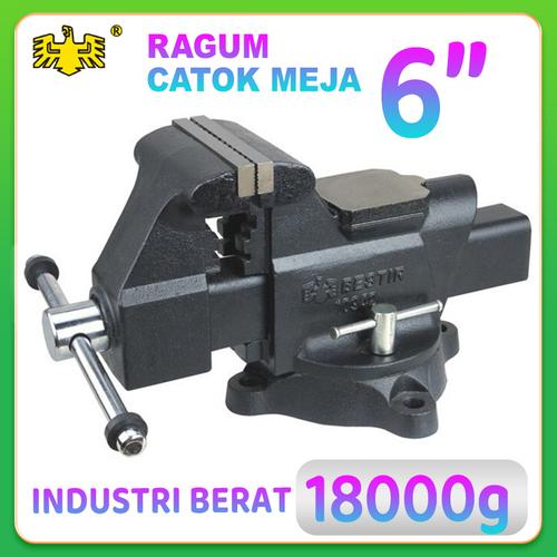 Promo Bestir 360° Catok Clamp 6'' Inch Fixed Bench Vise Catok Paron ...