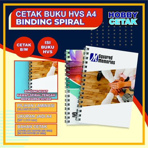Jual Cetak Buku majalah Katalog Ukuran A4 Bahan isi HVS B/W Binding ...
