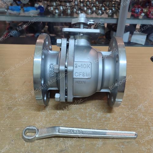 Jual Ball Valve 3" inch Flange Jis 10k Stainless SS 316 Body 2Pc - Jakarta Barat - Teknik ...