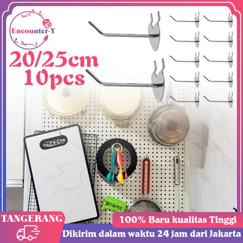 Jual 10pcs Cantolan Ram 25cm Hook Perforated Hook Ram Hook Perforated ...